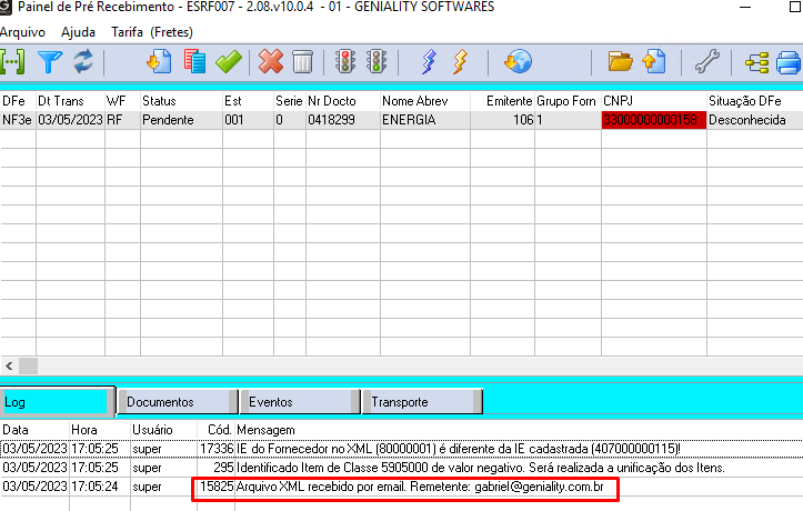 NF3e - Nota Fiscal de Energia Elétrica – Atendimento