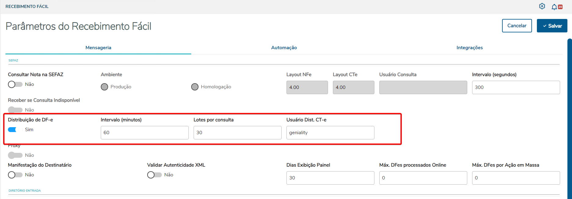 Integração com Ambiente Nacional de Distribuição de NFS-es (ADN) e ...