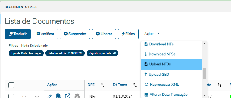 NF3e - Nota Fiscal de Energia Elétrica – Atendimento
